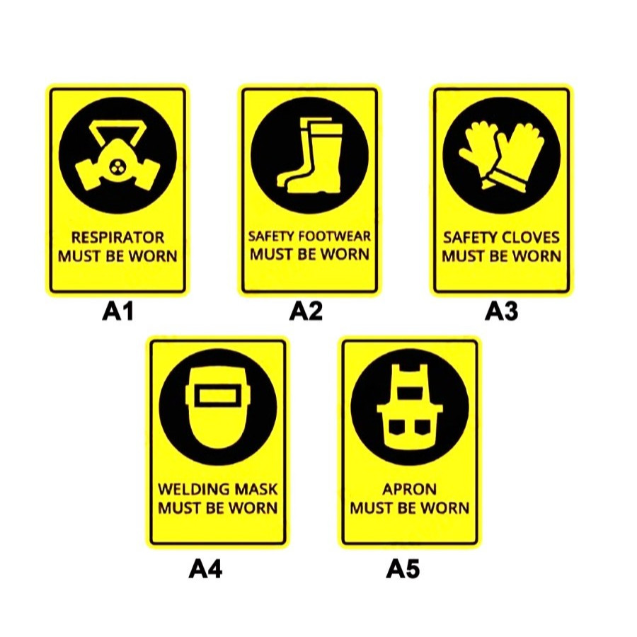Jual TICKER INDUSTRIAL SIGN STIKER AREA INDUSTRI / PABRIK / KONSTRUKSI ...