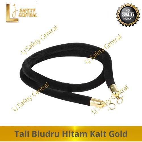 Jual Tali Pembatas Tiang Antrian Bludru Hitam | Shopee Indonesia