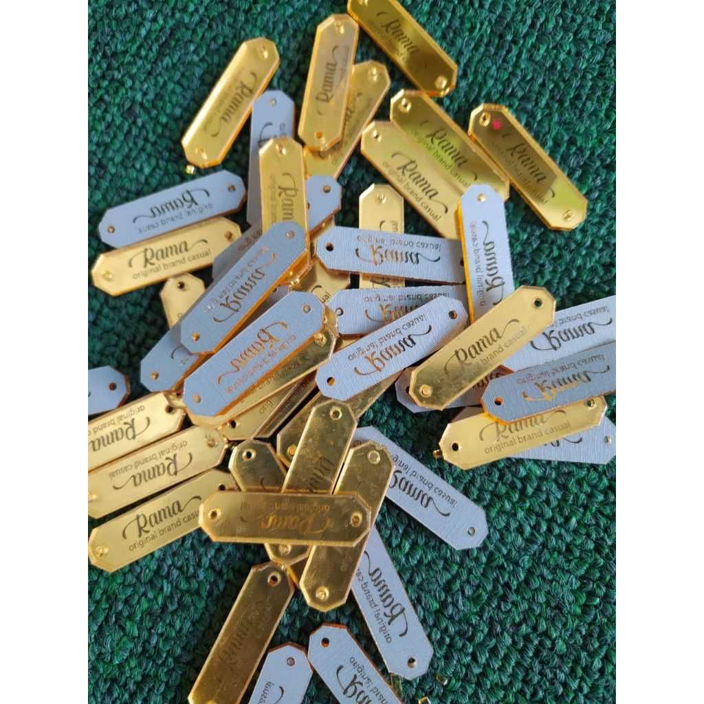 Jual Label Akrilik Label Hijab Jilbab Termurah - 1x3,5 cm | Shopee ...