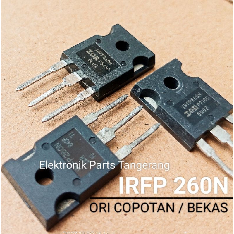 Jual MOSFET IRFP 260N ORIGINAL (BEKAS/COPOTAN) MOSFET IRFP 260 N MOSFET IRFP260N IRFP260 IC ...