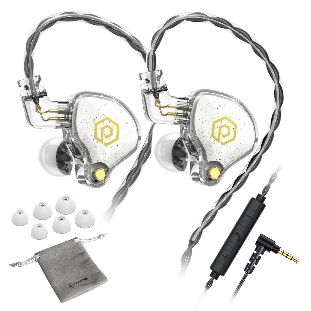Jual Popcorn Bass X8 Pro Dynamic Earphone HiFi Bass In-Ear Monitor ...