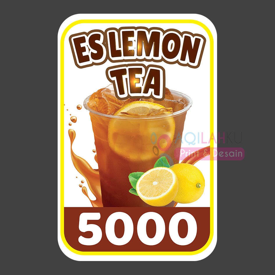 Jual Stiker Es Aquarium Stiker Termos ES Anti Air ukuran 14.5 x 22.5 cm ...