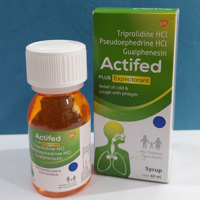 Jual Actifed plus Expectorant Sirup 60 ml | Shopee Indonesia
