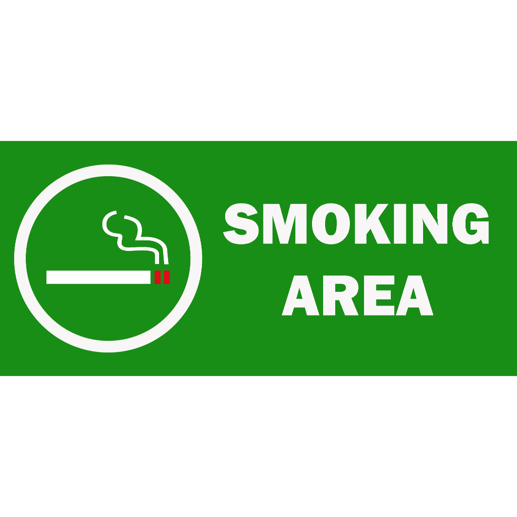 Jual Stiker Label sign 22x10cm Safety DILARANG MEROKOK/No smoking Area ...