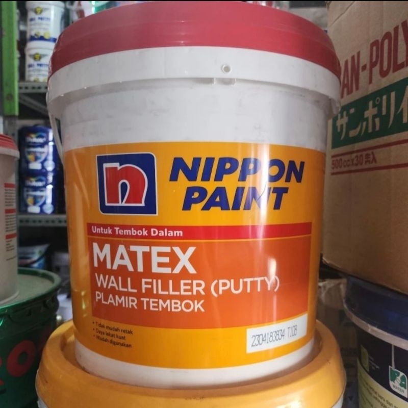 Jual NIPPON PAINT PLAMIR MATEX 20KG 20 KG WALL FILLER PUTTY DEMPUL ...