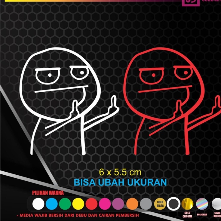 Jual STICKER MIDDLE FINGER PUCEK ANIMASI LUCU STIKER VIRAL | Shopee ...