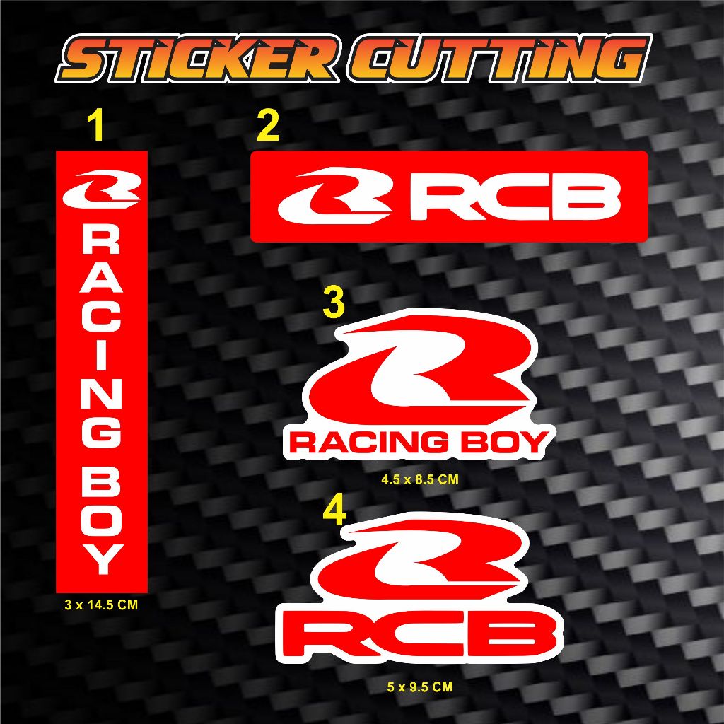 Jual Sticker cutting RCB Racing boy stiker motor bukan printing ...