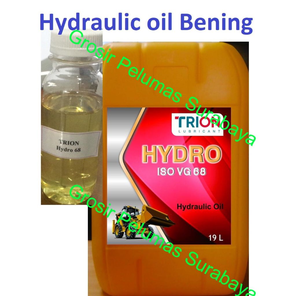 Jual TRION Hydraulic iso vg 68 oli hydrolis hidrolis oil hidrolik sae 10 DRUM oli Bening jernih ...