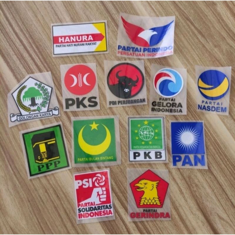 Jual Stiker Sablon Setrika Logo Partai | Shopee Indonesia