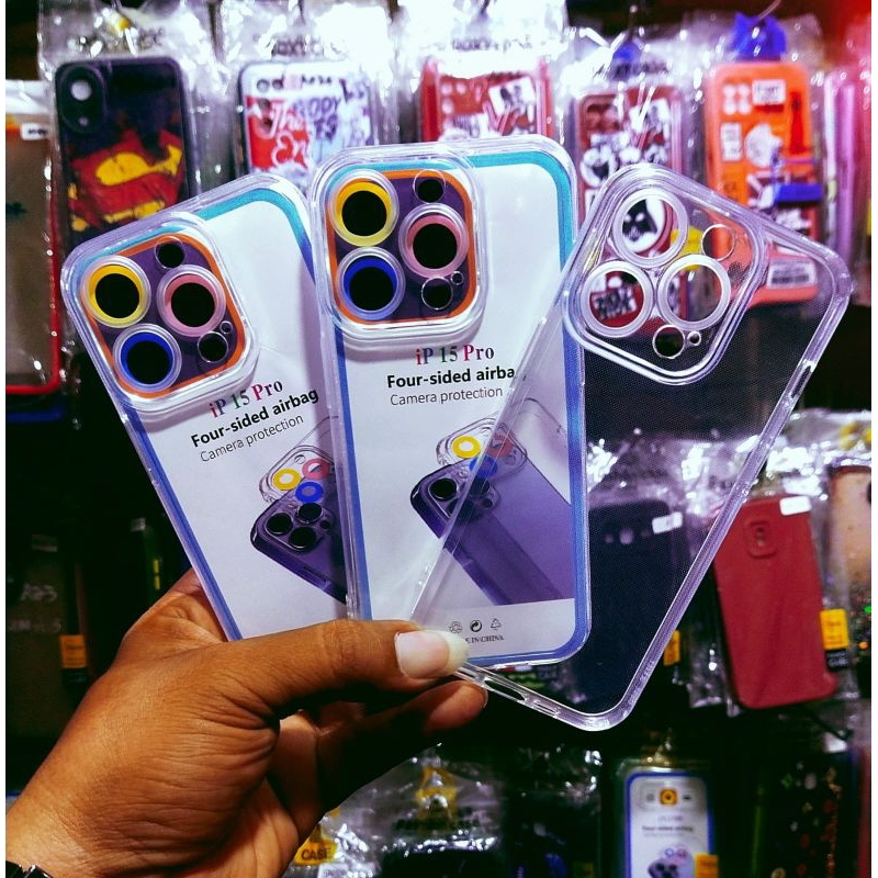 Jual CASE CLEAR BENING iPhone 15 pro bahan Tebal melindungi kamera ...
