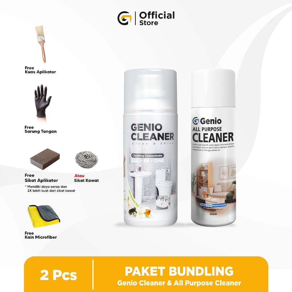 Jual GENIO Paket Bundling - Cleaner & All Purpose Cleaner | Pembersih ...