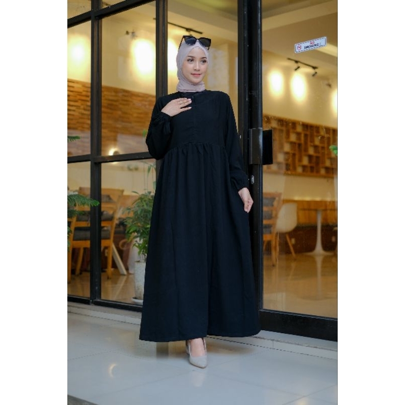 Jual Abaya hitam jetblack polos | Shopee Indonesia
