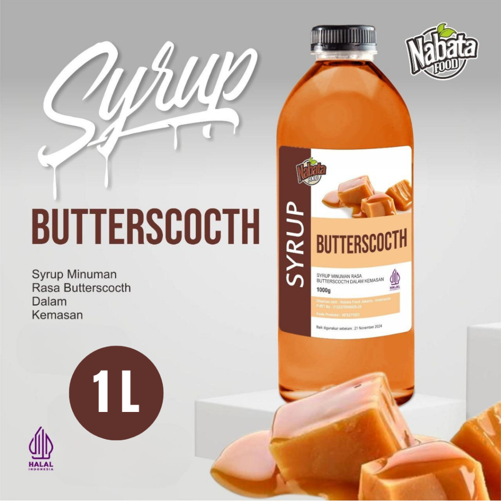 Jual Sirup Butterscotch Nabata Drink 1L - Butterscotch Syrup Nabata ...