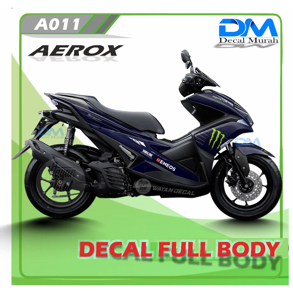 Jual Decal stiker Aerox 155 Old Full body NVX Racing Custom Full body A001-A020 | Shopee Indonesia