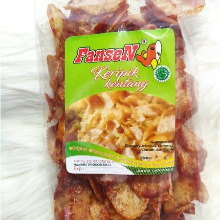Jual Keripik kentang Balado cair/BASAH FANSEN 250 gr | Shopee Indonesia