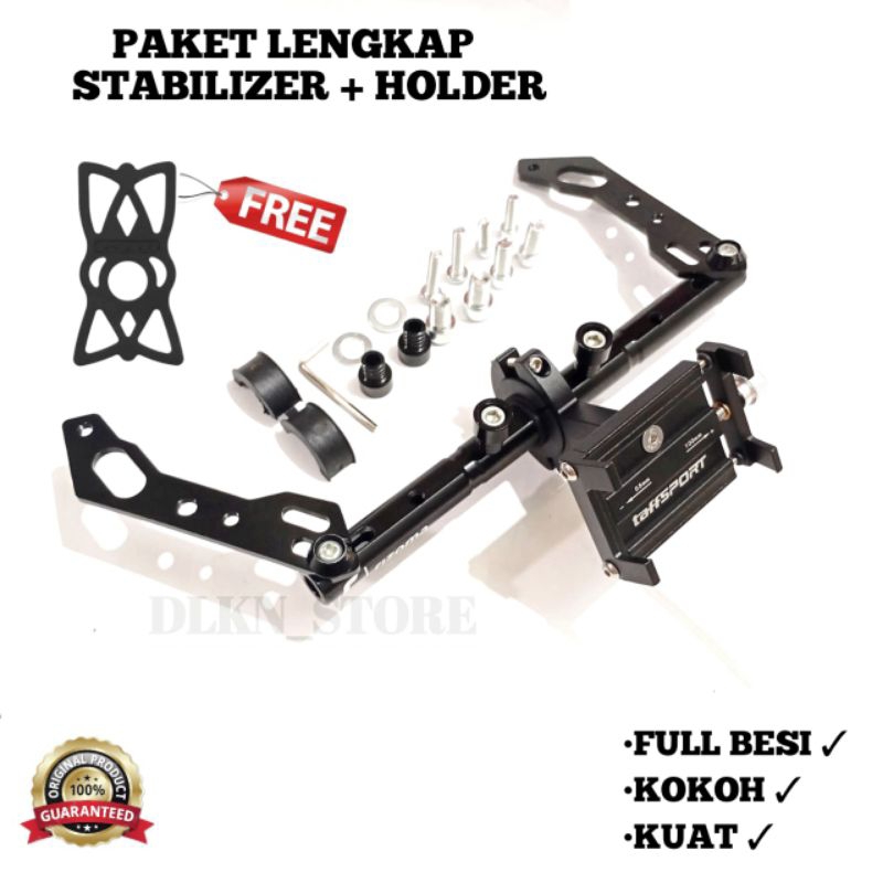 Jual HOLDER HP Paket lengkap + breket stabilizer multifungsi motor Nmax ...