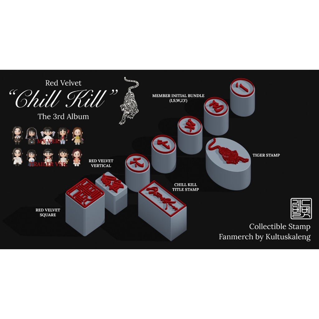 Jual Red Velvet Chill Kill Fanmade 3D Printed Stamp Collection by ...