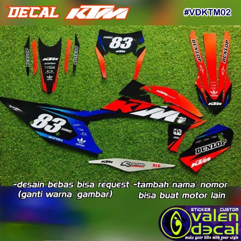 Jual Stiker Striping Decal KTM full body bisa request custom GRATIS ...