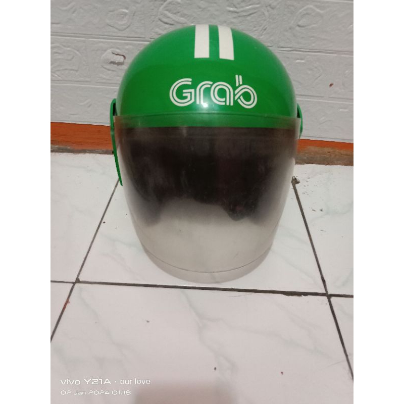 Jual helm driver grab bekas | Shopee Indonesia