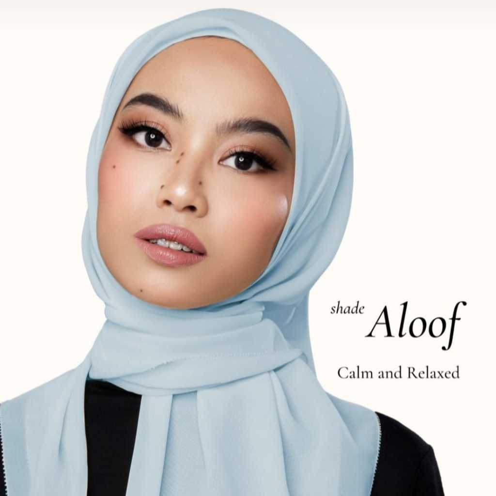 Jual Lafiye X Ntsana | Lua Fold Square Scarf Hijab | Shopee Indonesia