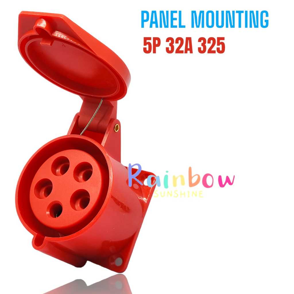 Jual Panel Mounting Electric Industrial Socket 5P 32A (325) Panel ...