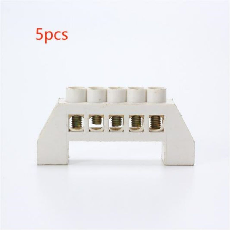 Jual Isi 5pcs Busbar Nol Arde Ground Set 5/7/10p Terminal Grounding ...