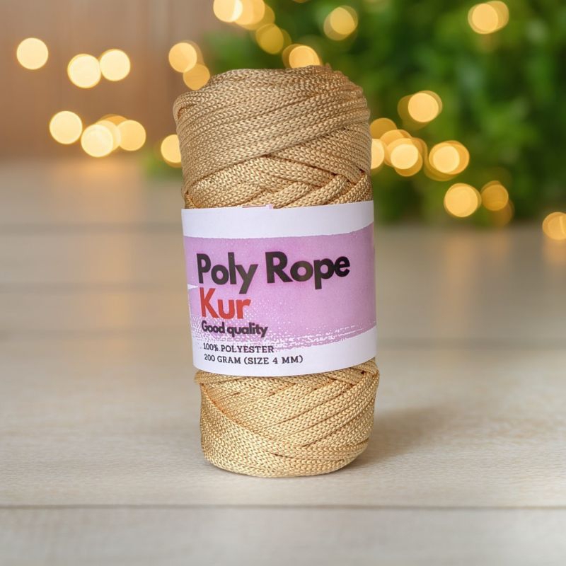Jual BENANG RAJUT POLY ROPE / TALI KUR 4 MM 200 gram | Shopee Indonesia
