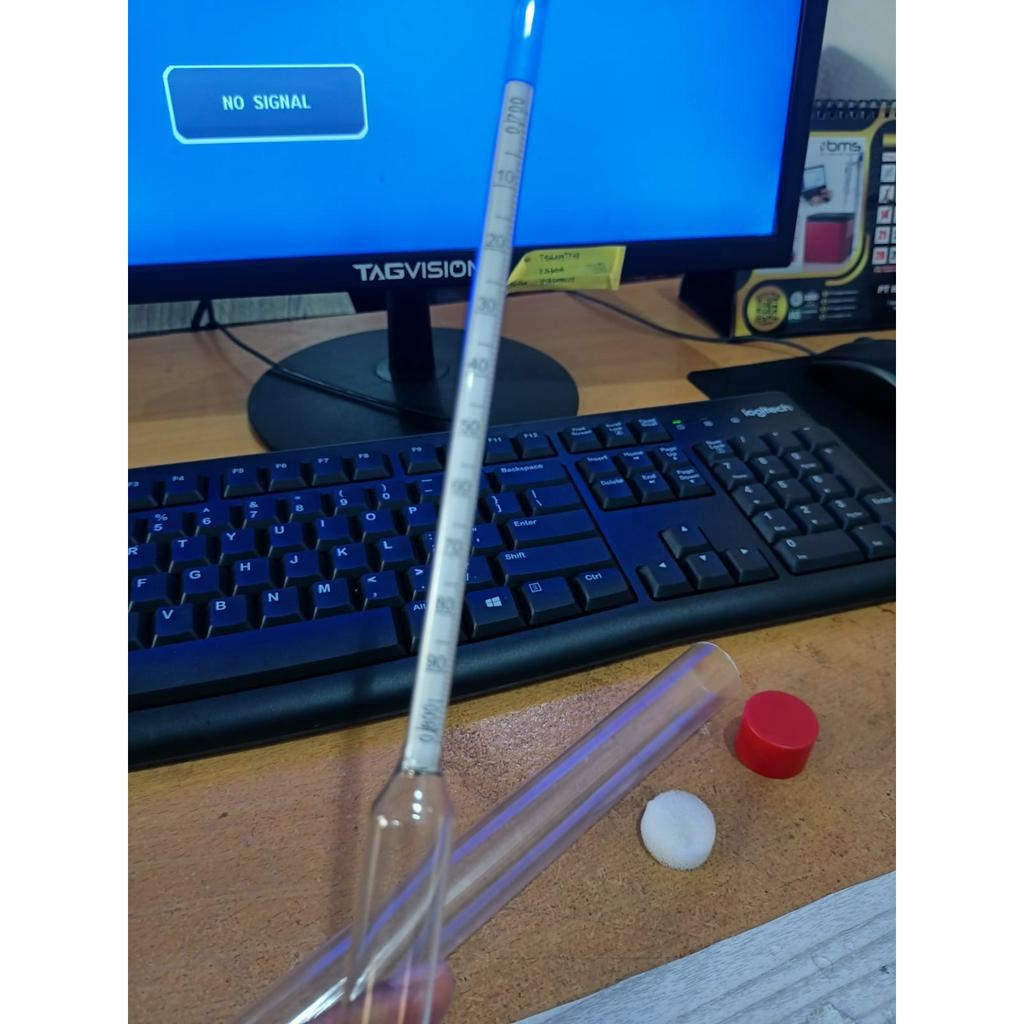 Jual Hydrometer Bensin Range 0.700 - 0.800 Test Density BBM Bensin ...