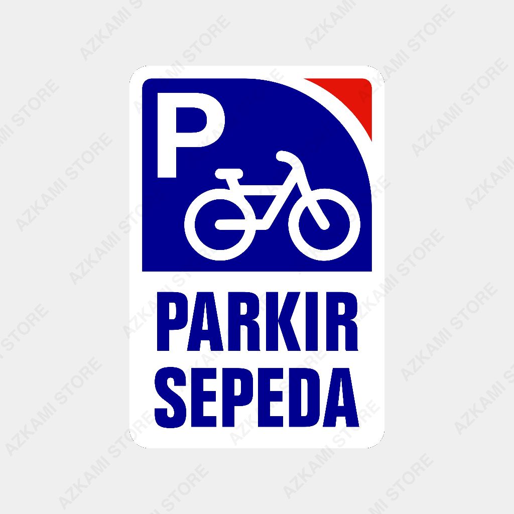 Jual Rambu parkir sepeda ukuran 20cm x 30cm plat alumunium | Shopee ...