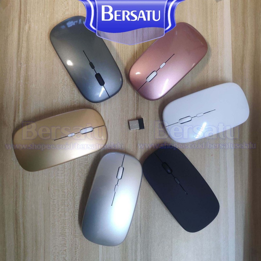 Jual Mouse X1 Wireless Bluetooth Rechargable Silent Click RGB LED ...