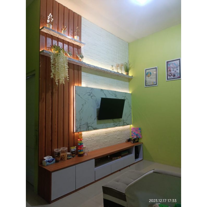 Jual Backdrop Tv custom Surabaya | Shopee Indonesia