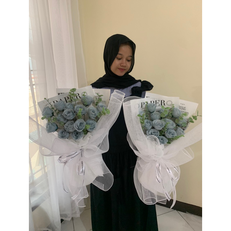 Jual Sovie bouquet / buket bunga mawar artificial kado cewe cowo ultah ...