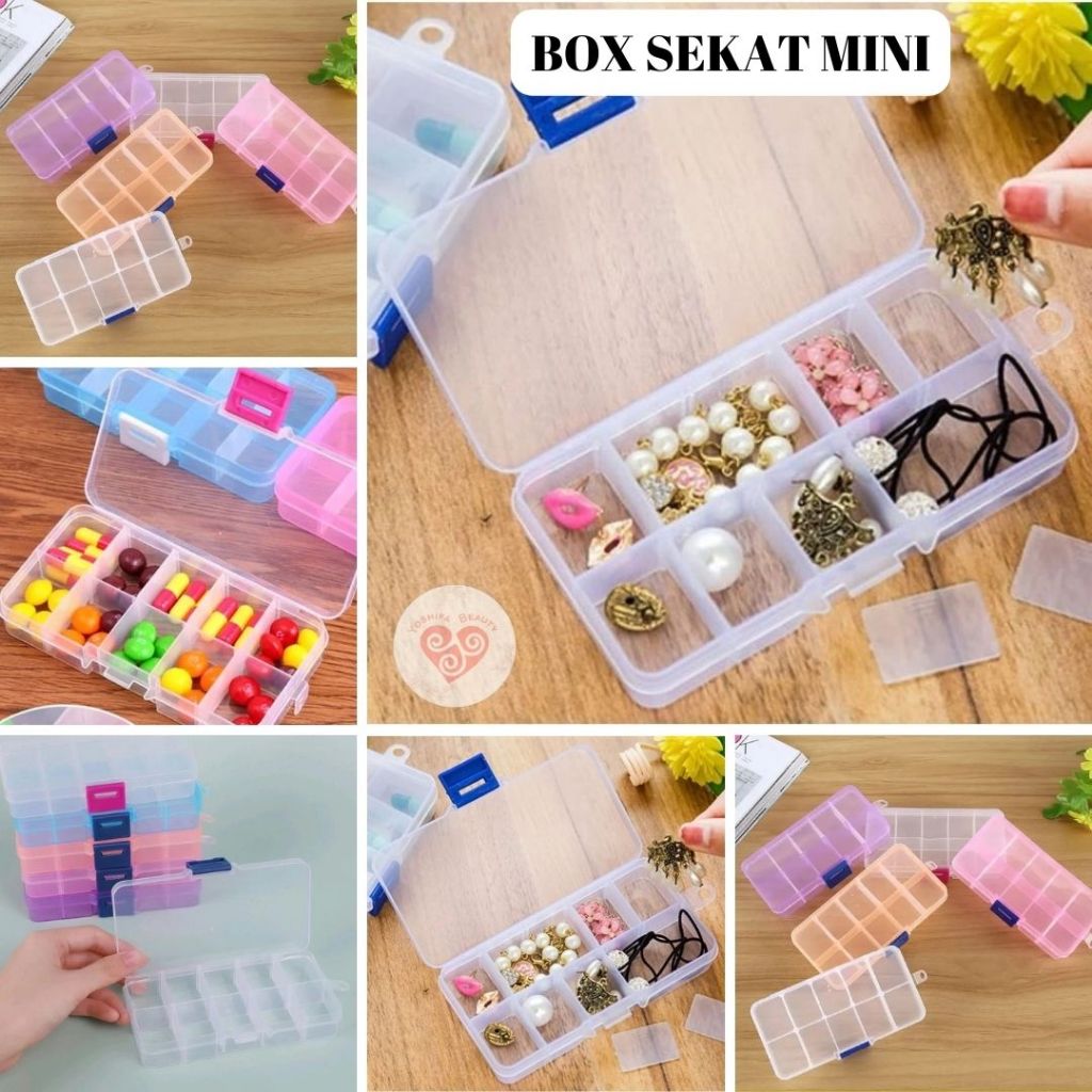 Jual Box Sekat Mini | Kotak Sekat Manik Obat Jewelry Perhiasan | Shopee ...