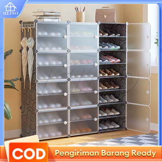 Jual Rak Sepatu Tertutup Kotak Sepatu Portable Lemari Sepatu Tempat ...