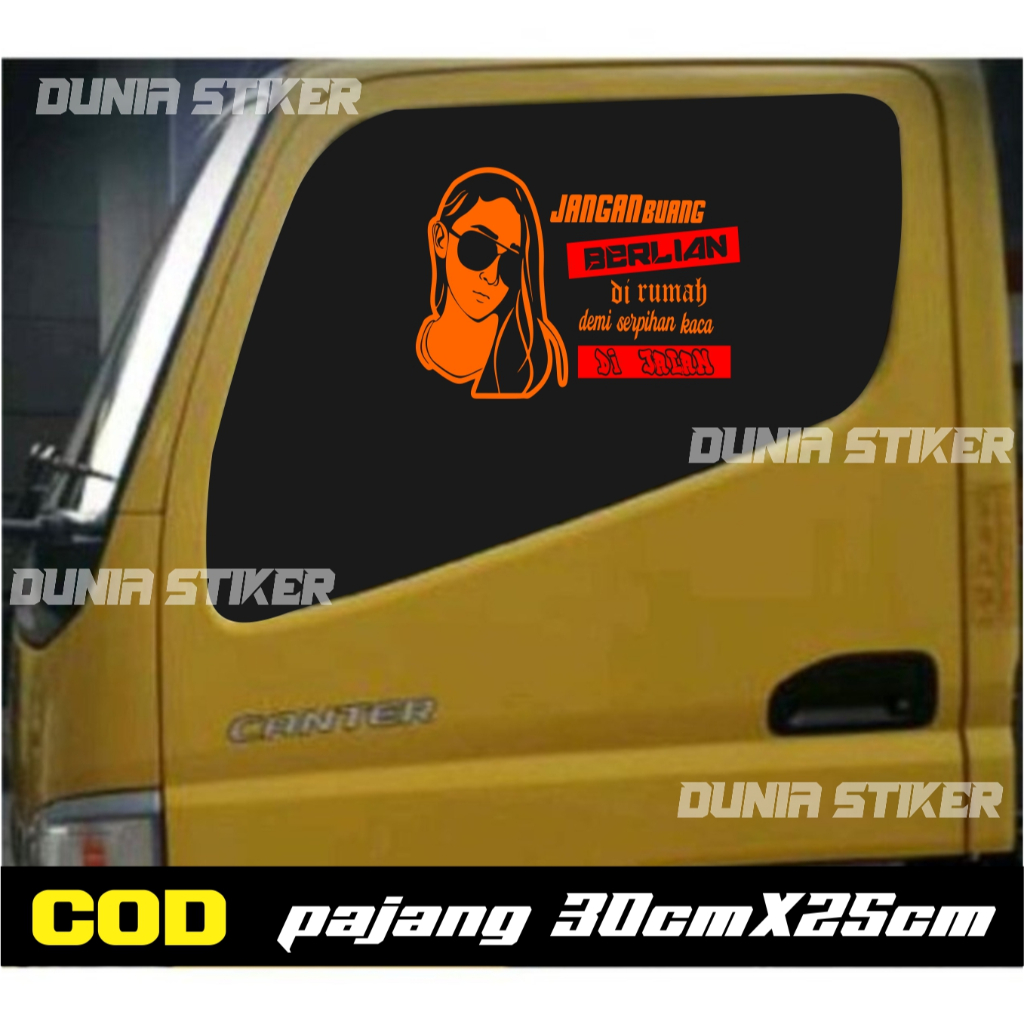 Jual stiker kata kata kaca samping truck dan pick up sticker kata kata ...