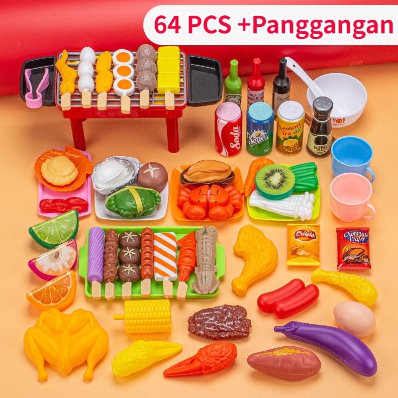 Jual 【Ada Kompor Ready】109 PCS Anak-anak Simulasi Dapur Masak Masakan ...