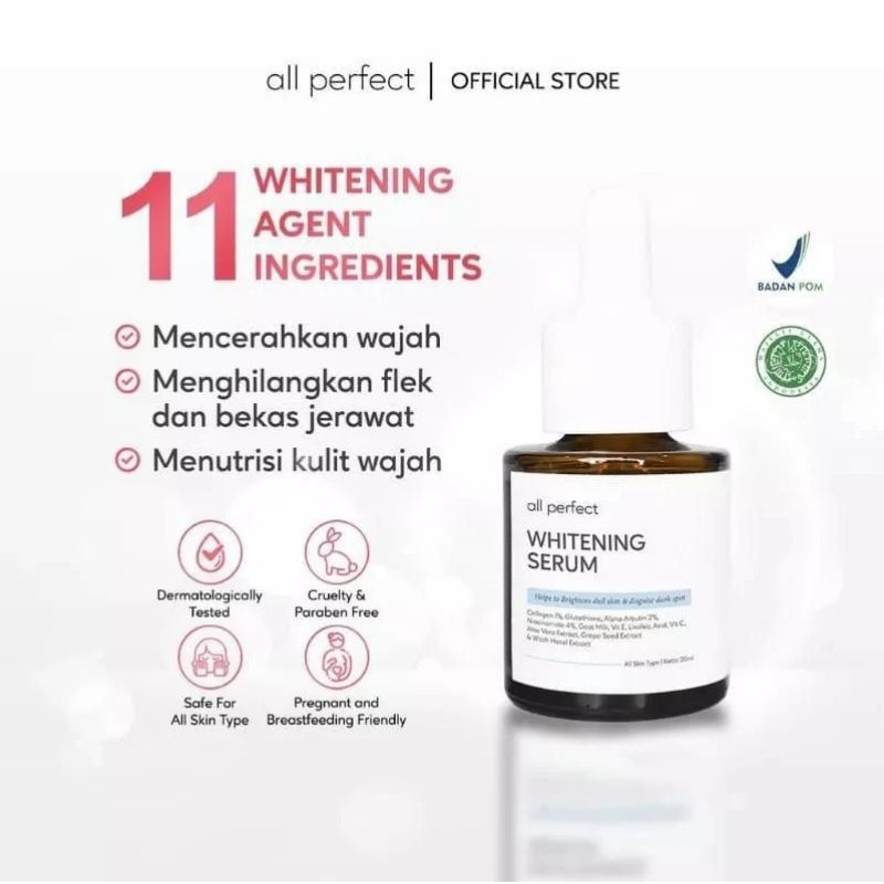 Jual All perfect whitening serum 20ml | Shopee Indonesia
