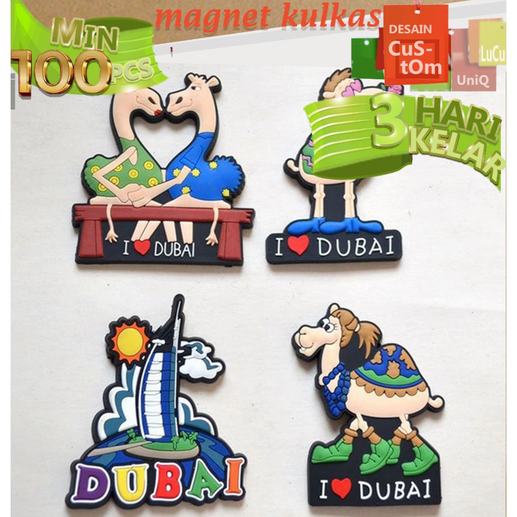 Jual Magnet tempelan magnet kulkas karet custom unik 3D bandung ...