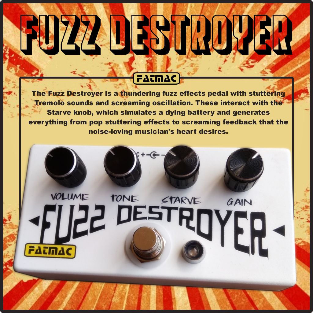 Jual Efek Gitar Fatmac Fuzz Destroyer (Fuzz Noise) | Shopee Indonesia