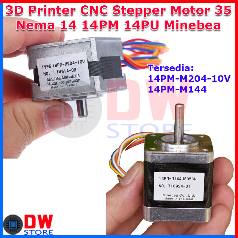 Jual 3D Printer CNC Stepper Motor 35 Nema14 Nema 14 14PM 14PU 35mm ...
