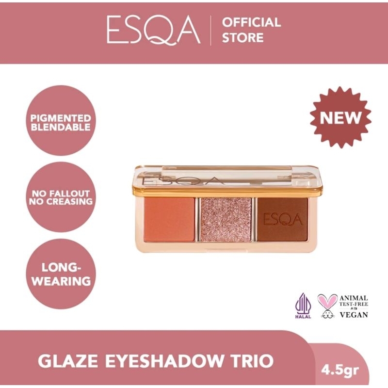 Jual ESQA Glaze Eyeshadow Trio Palatte | Shopee Indonesia