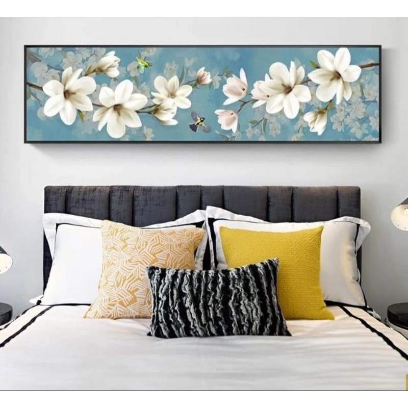 Jual LUKISAN BUNGA INDAH (INCLUDE FRAME, TINGGAL PAJANG) | Shopee Indonesia