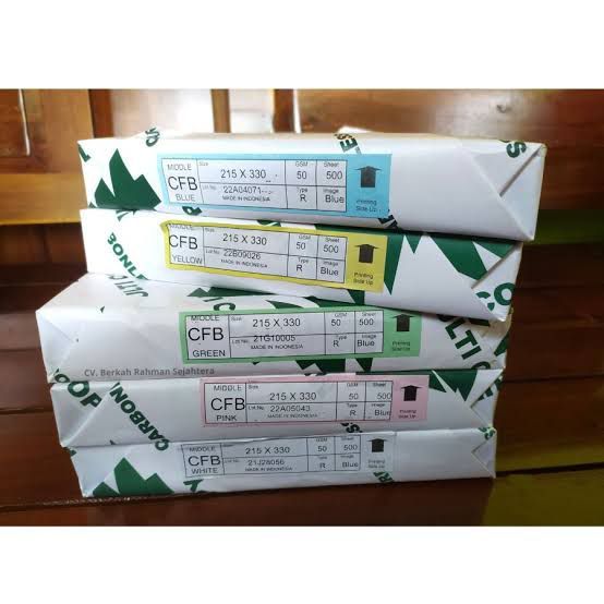 Jual Kertas NCR Middle Ukuran Folio / Kertas Karbon | Shopee Indonesia
