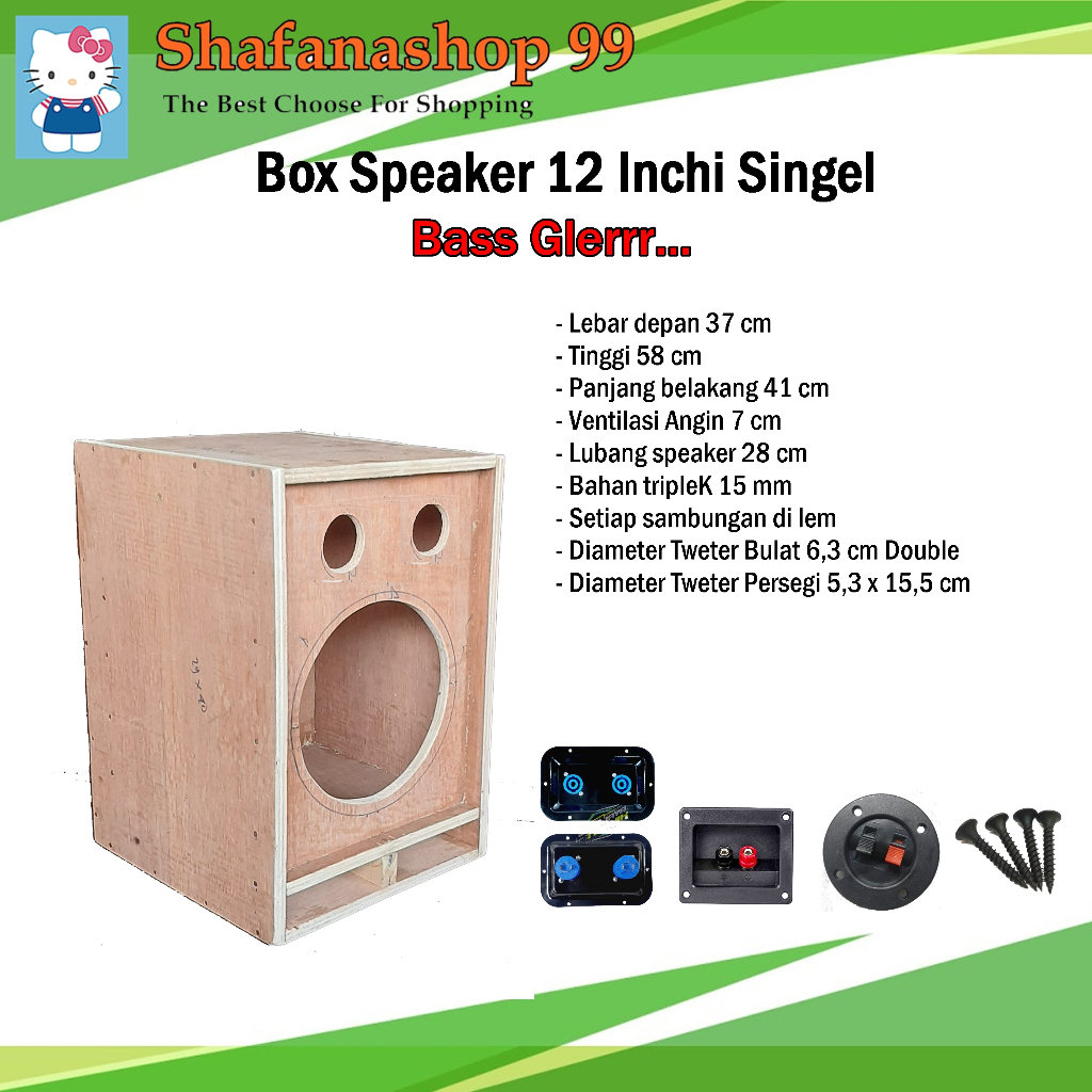 Jual Box speaker 12 inchi singel, box speaker 12 in, box audio musik 12 ...
