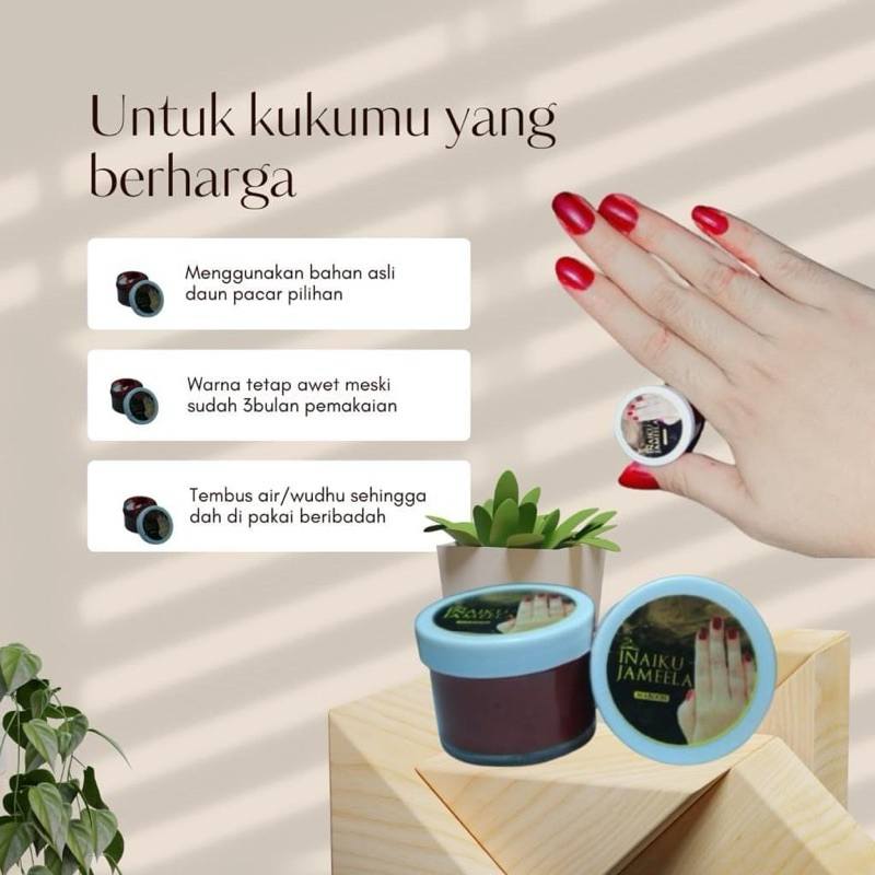 Jual INAIKU JAMEELA | INAI PACAR KUKU | KUTEK HALAL|INAI JAMEELA ...
