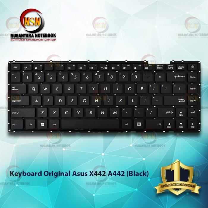Jual Keyboard Original Laptop Asus X442 A442 (Black) | Shopee Indonesia