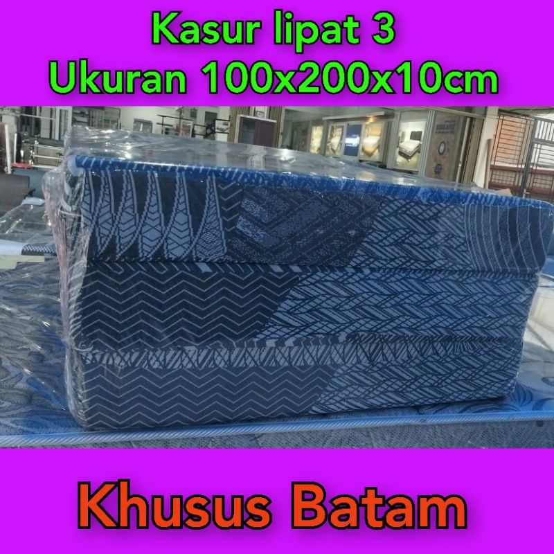 Jual KASUR LIPAT 3 UKURAN 100x200x10cm/KASUR SINGLE/KASUR KOST (KHUSUS ...