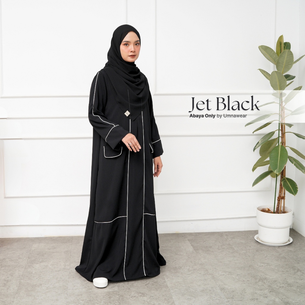 Jual Ameenah Abaya Syari Umroh Elegan Nyaman | Gamis Abaya Hitam Turkey Baju Muslim By Umnawear ...