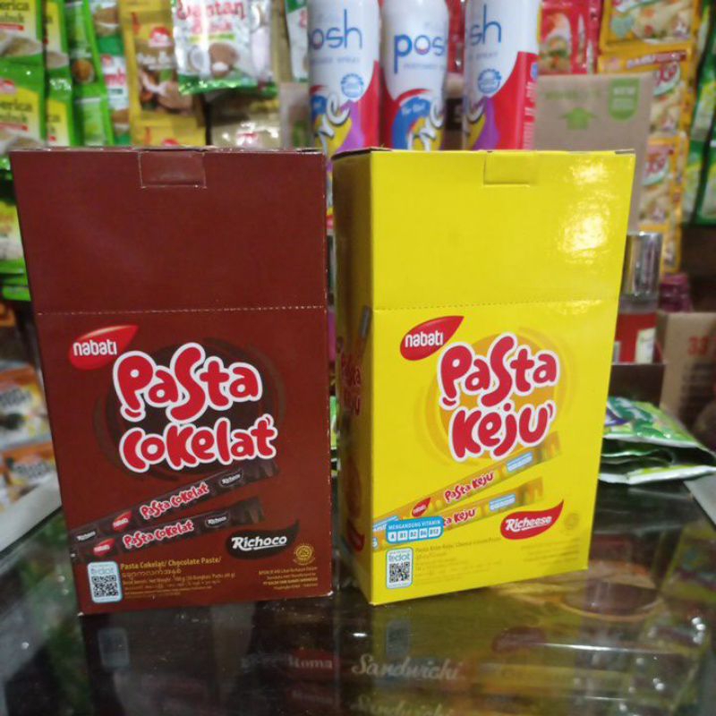Jual Nabati Pasta Cokelat dan Keju 1box isi 30pc | Shopee Indonesia