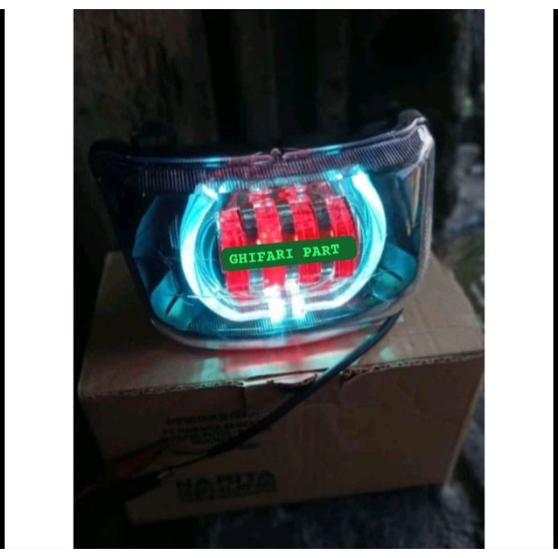 Jual Reflektor Headlamp Lampu Depan Supra X Lama Custom Biled Ring Ice ...
